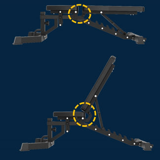 Muscle Motion AB1013 Incline Decline Adjustable Weight Bench – Gym Direct