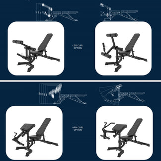 Muscle Motion AB1013 Incline Decline Adjustable Weight Bench – Gym Direct