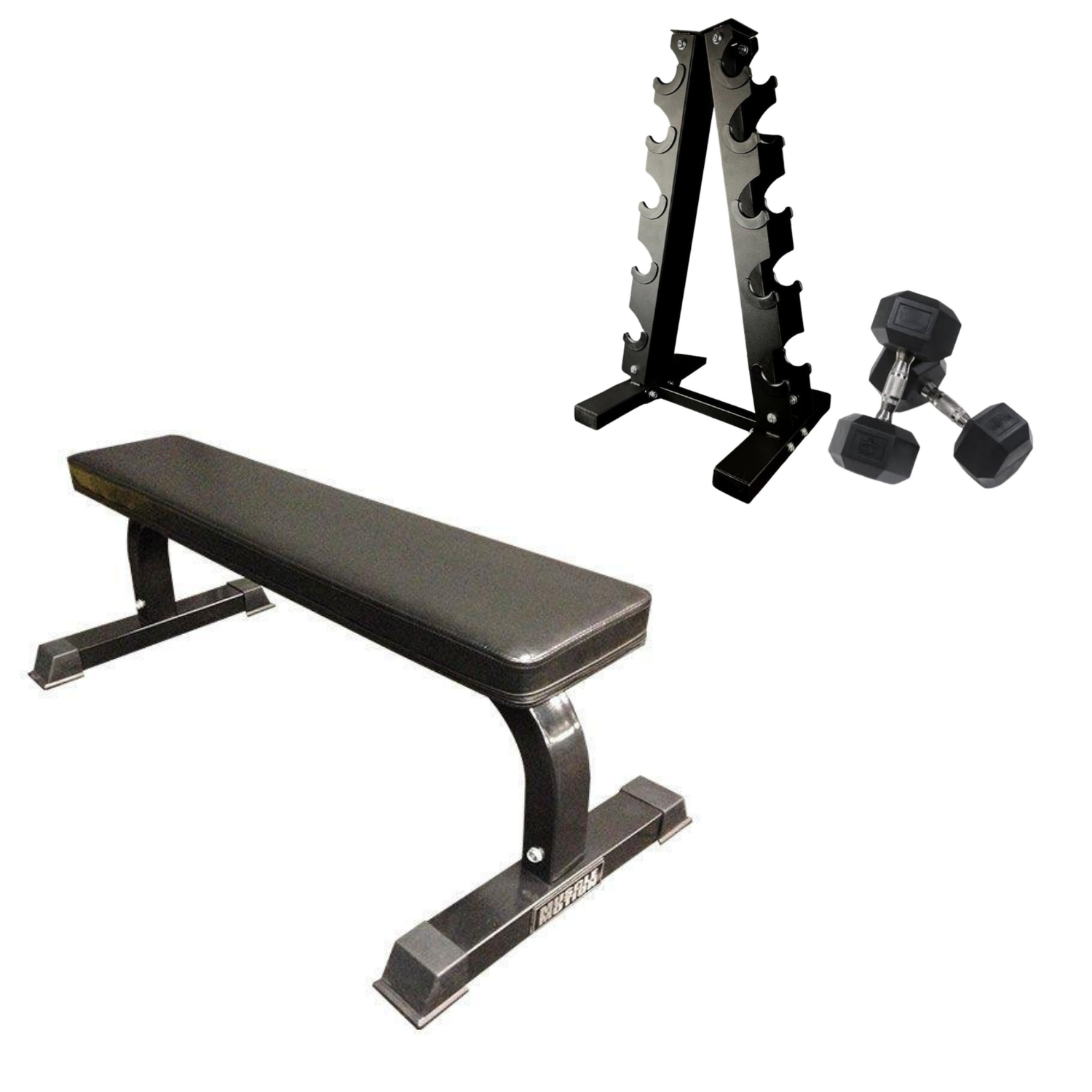 Muscle Motion Home Gym Package - Dumbbell & Flat Benches Package 1 ...