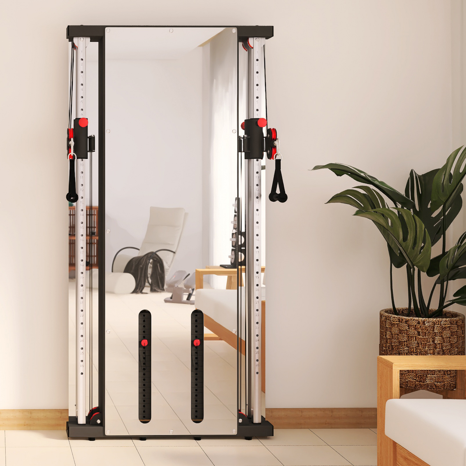 Muscle Motion Wall Mounted Functional Trainer-Double Stack - Lifestyle ...