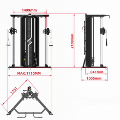 Rapid Motion FT1017 Compact Functional Trainer – Gym Direct