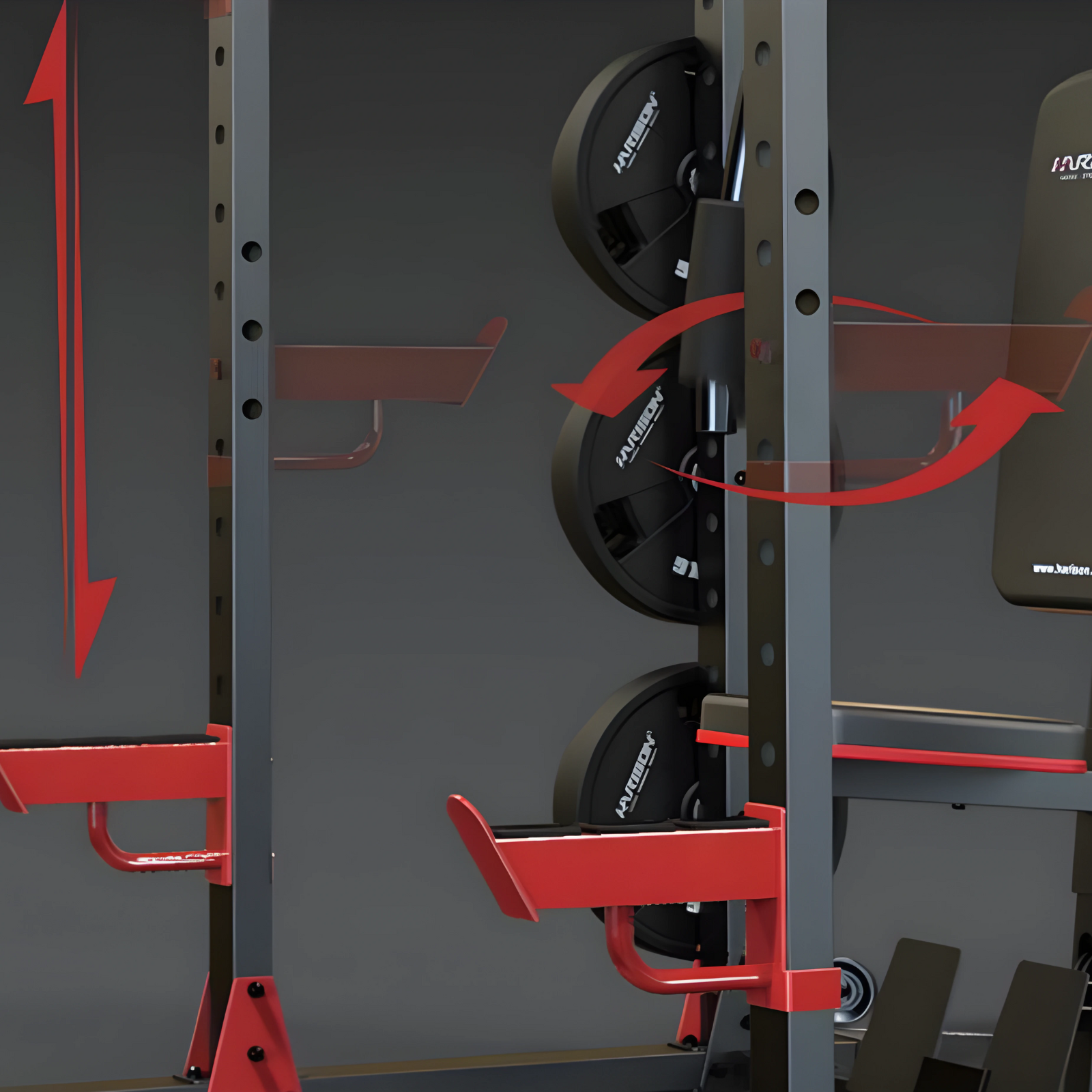 Harison Discover HR-G30911 Power Rack with High Low Pulley and Pec Dec ...