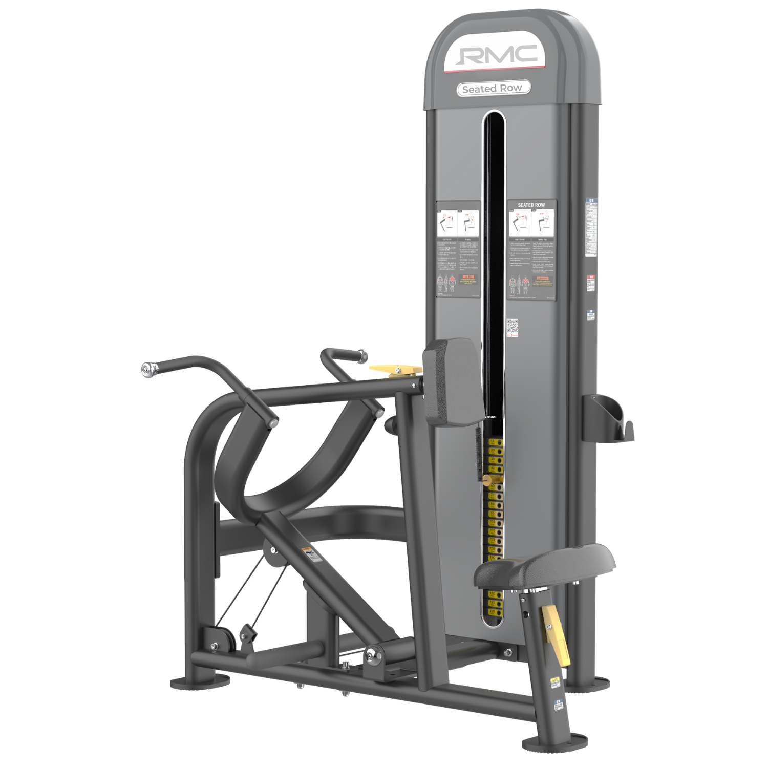RMC Commercial Seated Row - Pin Loaded - BLITZ Series – Gym Direct