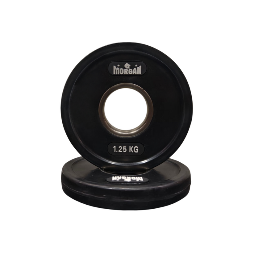 Morgan Tri-Grip Olympic Rubber Weight Plates 1.25-25kg (Pair) – Gym Direct