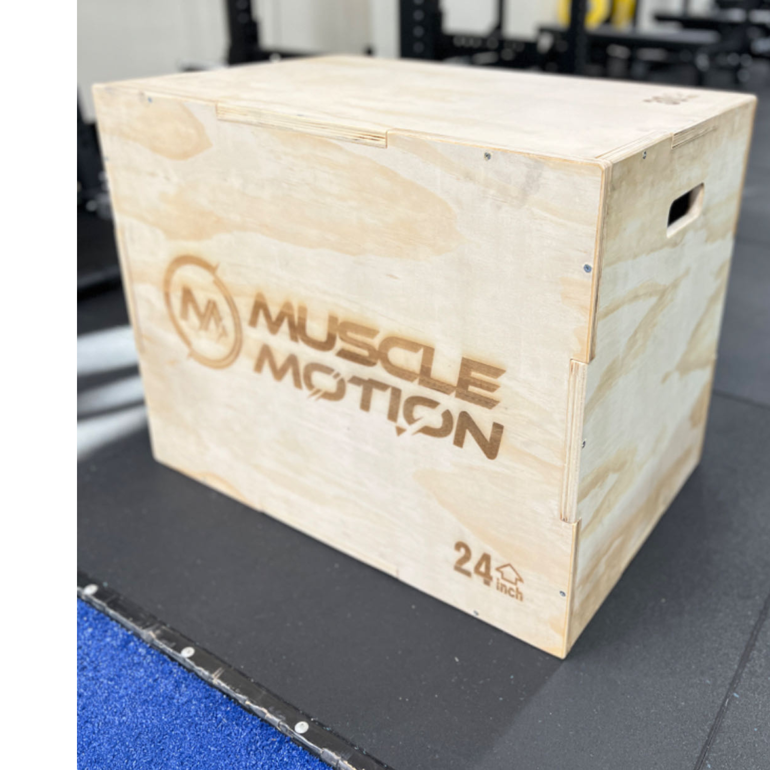 Muscle Motion Wooden Plyometric Box – 3 Heights in 1 – Gym Direct