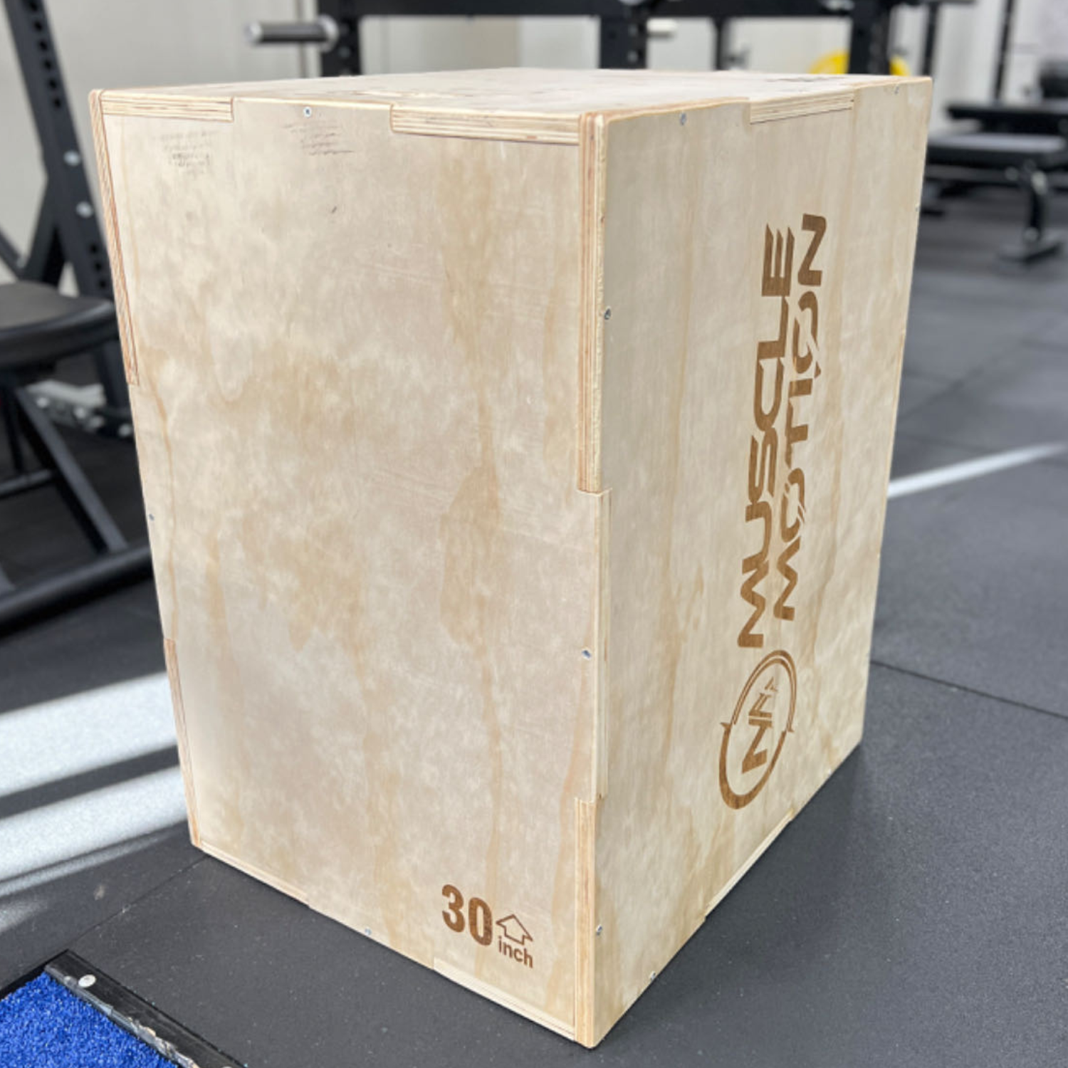 Muscle Motion Wooden Plyometric Box – 3 Heights in 1 – Gym Direct