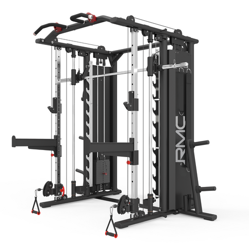 RMC Commercial Smith Machine Power Rack and Functional Trainer 3 in 1 ...