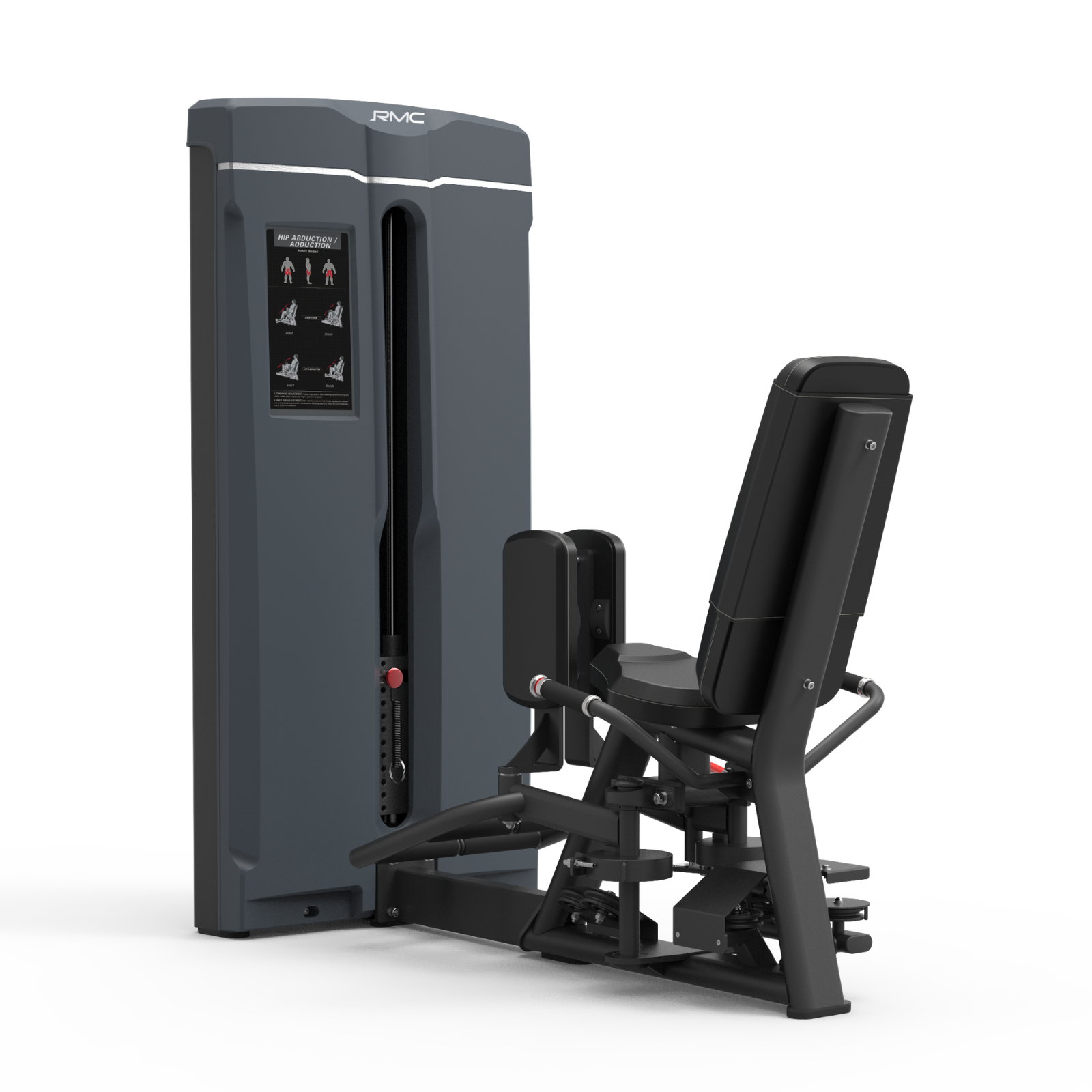 RMC Dual Function Abductor Adductor - Pin Loaded - VOLTZ 7 Series – Gym ...
