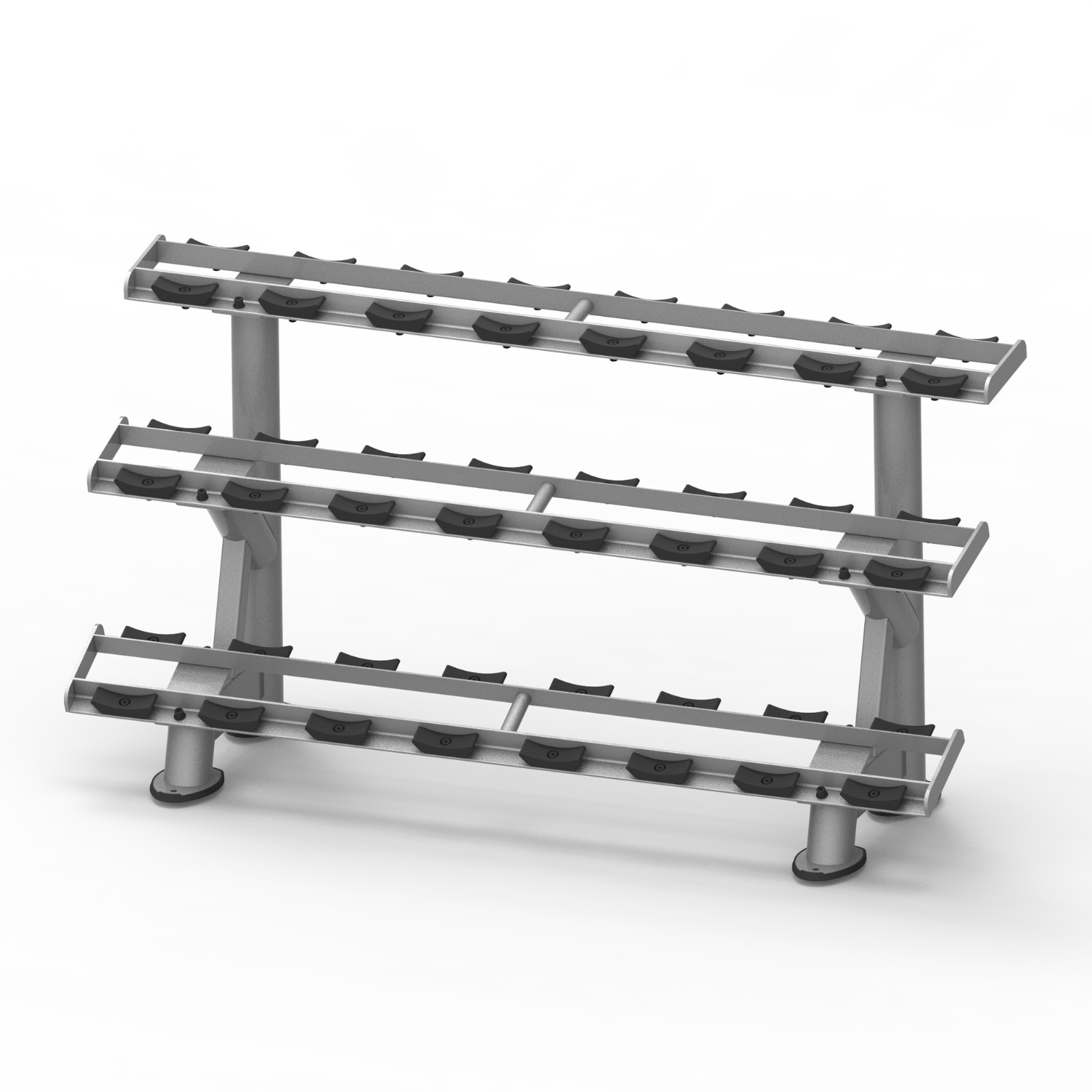 RMC Commercial Dumbbell Rack 3 Tier - 12 Pairs - VOLTZ Series – Gym Direct