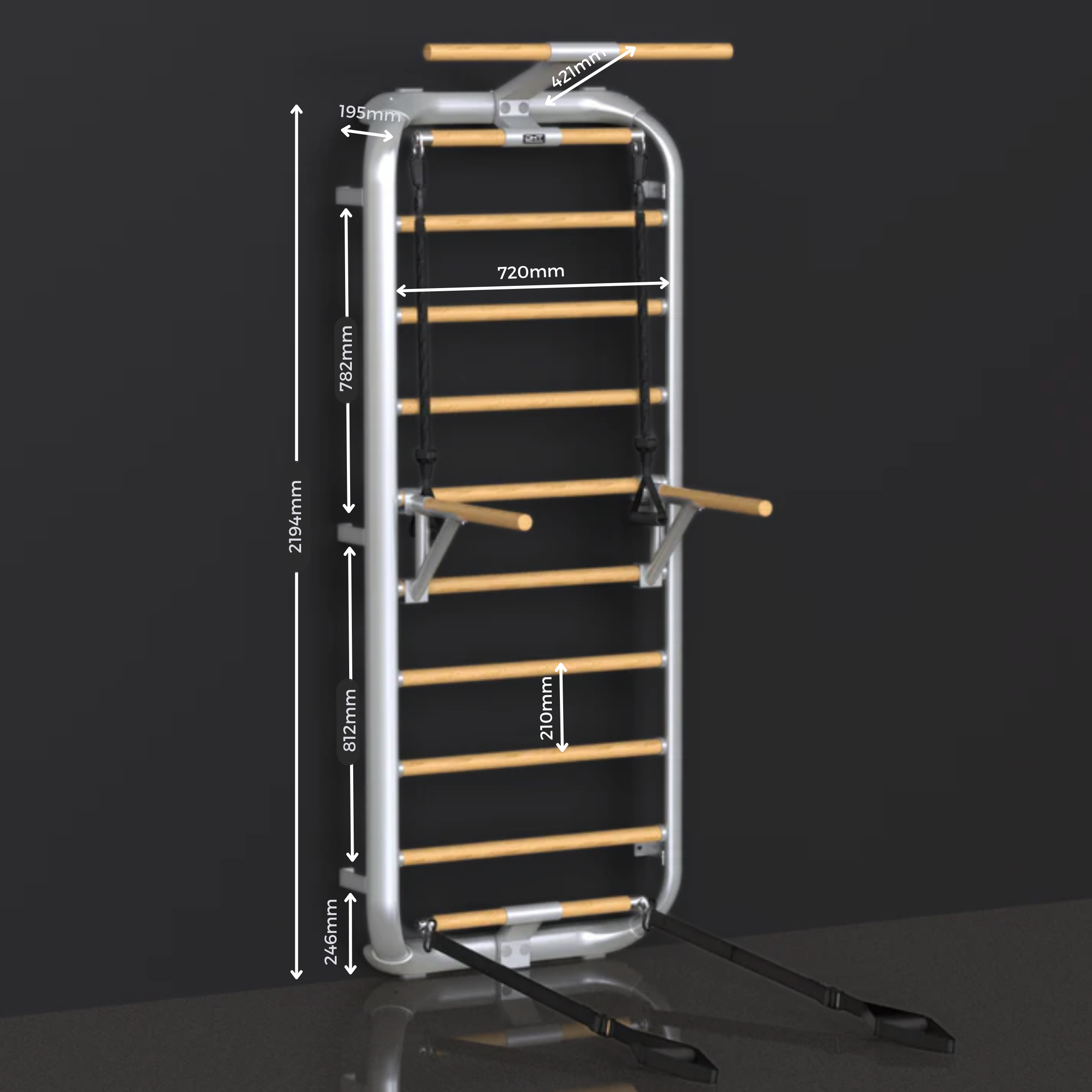 Muscle Motion Stall Bar Swedish Ladder- Lifestyle Series – Gym Direct
