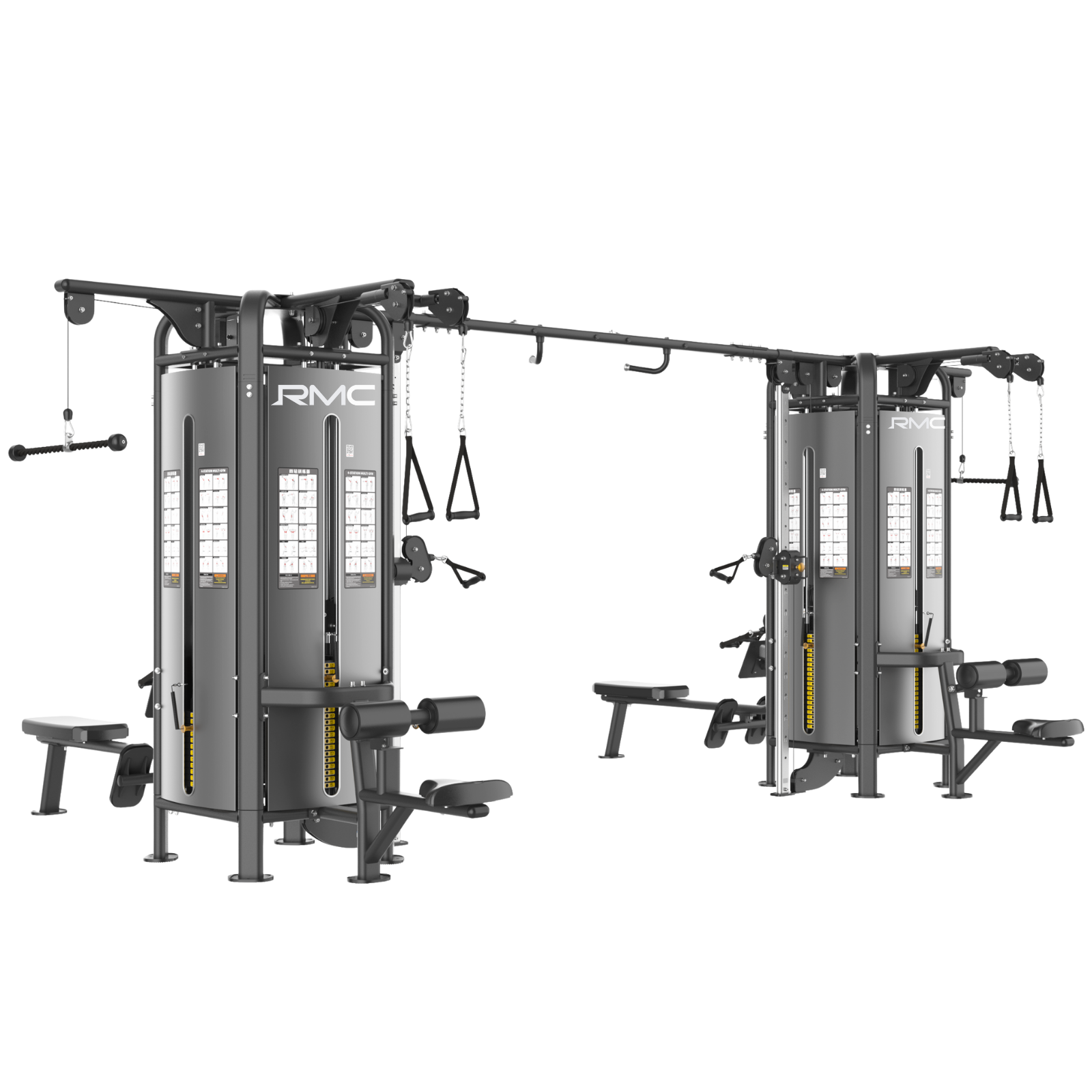 RMC Commercial 8 Station Jungle Gym - Pin Loaded - BLITZ Series – Gym ...