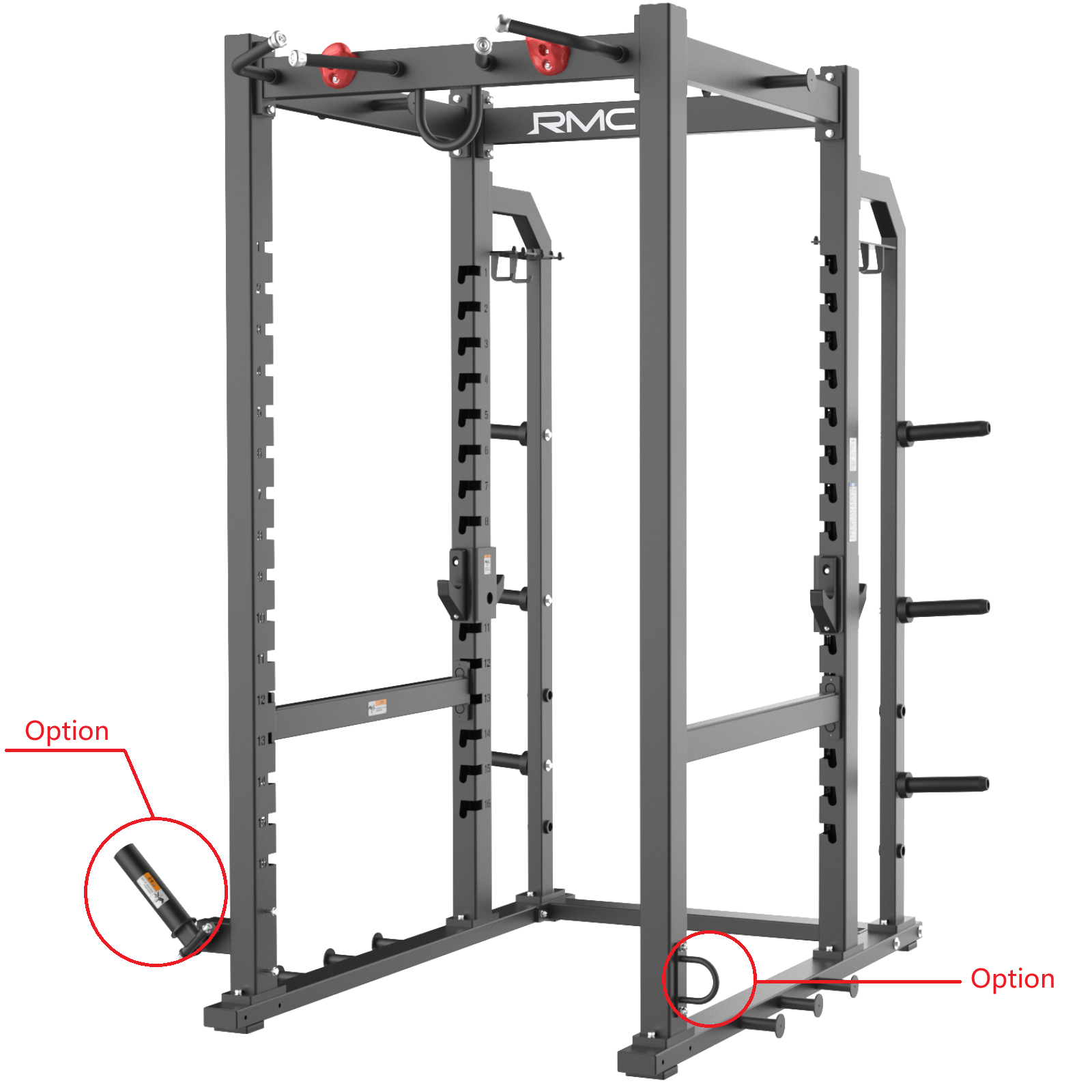 RMC Commercial Power Rack - BLITZ Series – Gym Direct