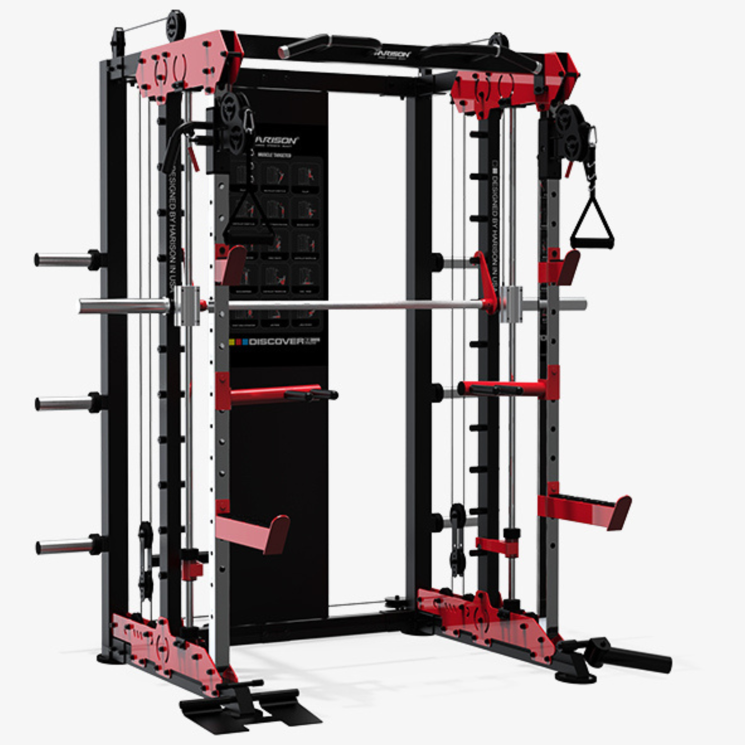 Harison Discover HR-G30816 Plate Loaded Cable Functional Trainer + Smi ...