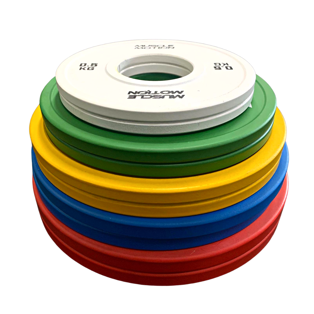 Muscle Motion Coloured Cast Iron Fractional Change Plates – Gym Direct