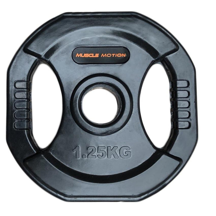 Muscle Motion 20kg Standard Black Rubber Barbell Pump Set – Gym Direct