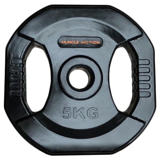 Muscle Motion 20kg Standard Black Rubber Barbell Pump Set – Gym Direct