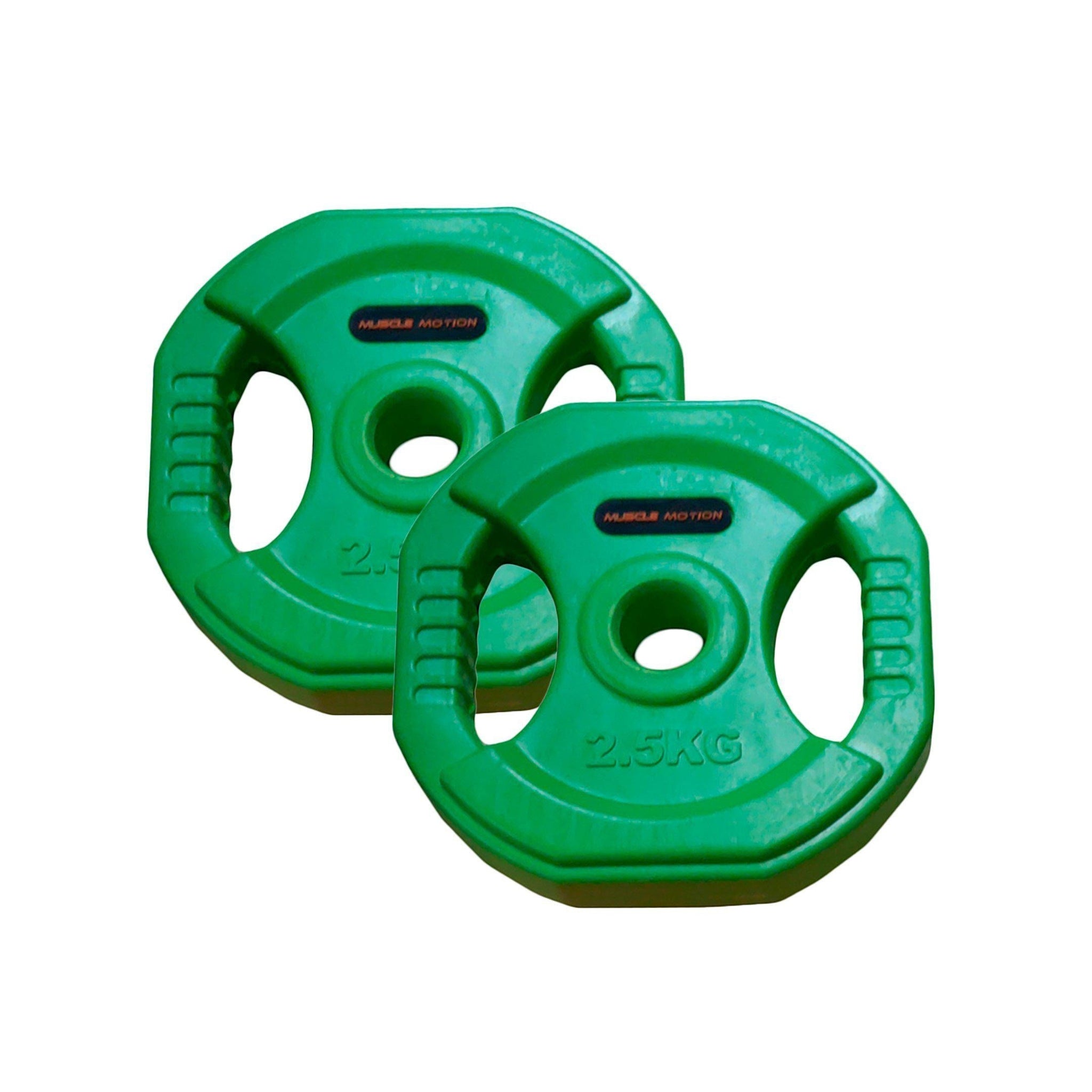 Muscle Motion Standard Colour Rubber Coated Weight Plates (Pair) – Gym ...
