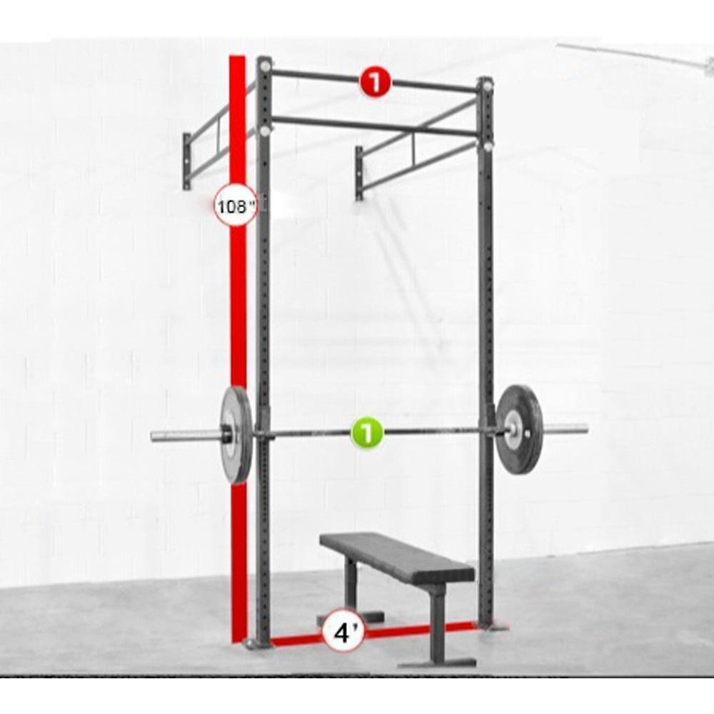Rig-Wall Mounted-1 Cell-Style B – Gym Direct