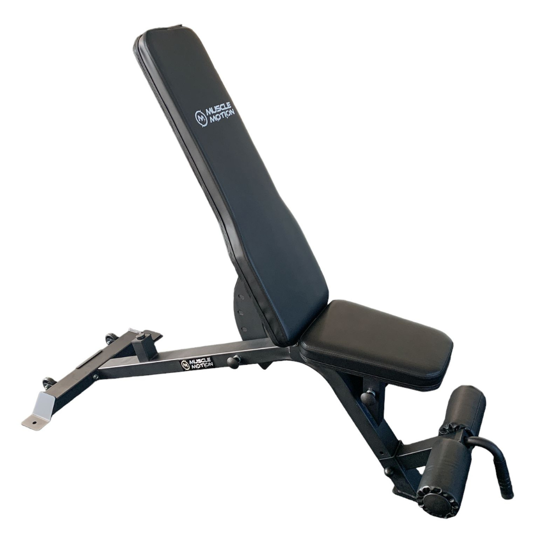 Muscle Motion AB1012 Valor Adjustable Flat Incline Decline Bench – Gym ...